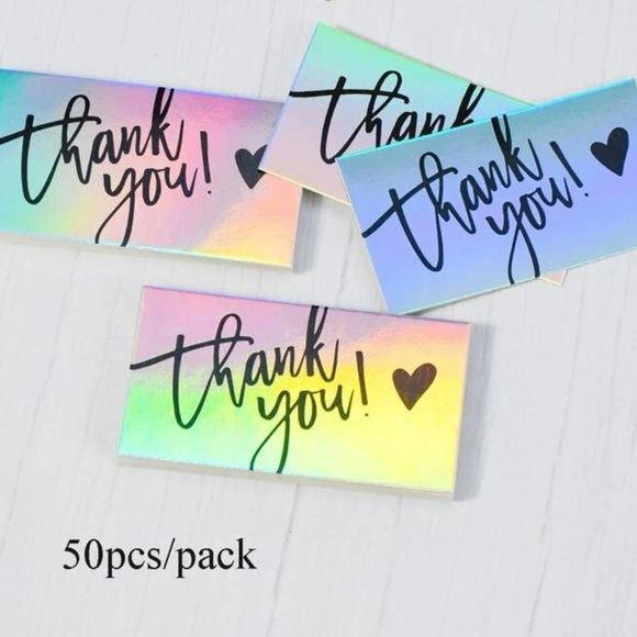 Office | 5pcs Metallic Thank You Cards | Poshmark